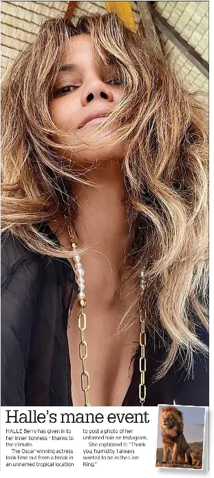 Halle’s mane event - PressReader