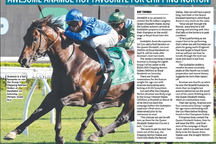 AWESOME ANAMOE HOT FAVOURITE FOR CHIPPING NORTON - PressReader