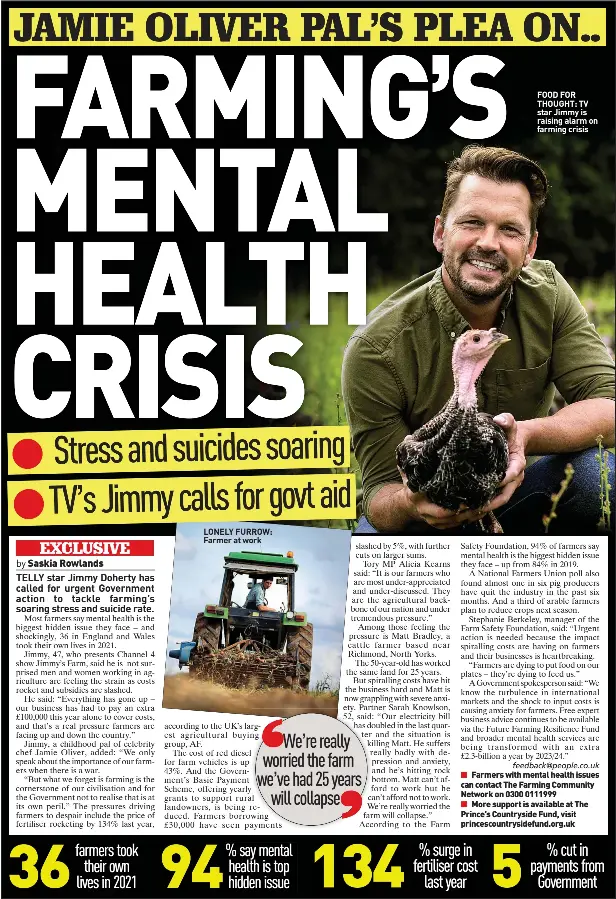 FARMING ’ S MENTAL HEALTH CRISIS - PressReader