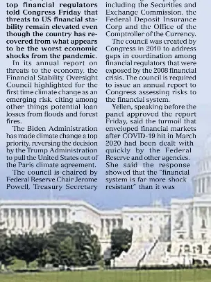 Regulators: threats to US financial system remain elevated - PressReader