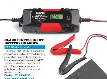 CLARKE INTELLIGEN­T BATTERY CHARGER - PressReader