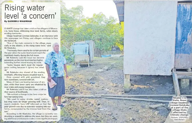 Rising water level ‘a concern’ - PressReader