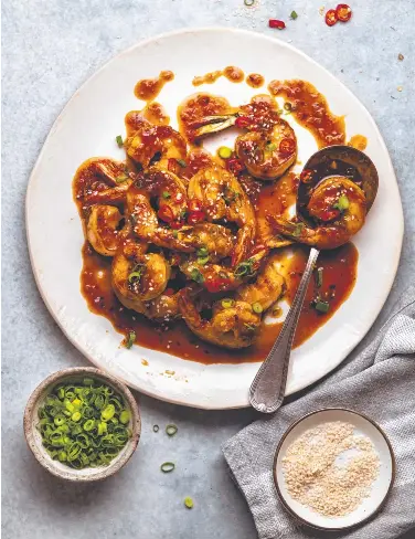 CHILLI GARLIC GINGER PRAWNS - PressReader