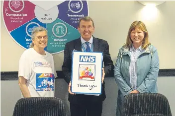 Giant card for NHS's birthday as hope grows for better times - PressReader