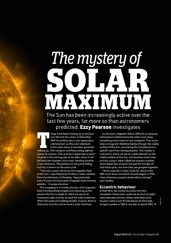 The mystery of SOLAR MAXIMUM - PressReader