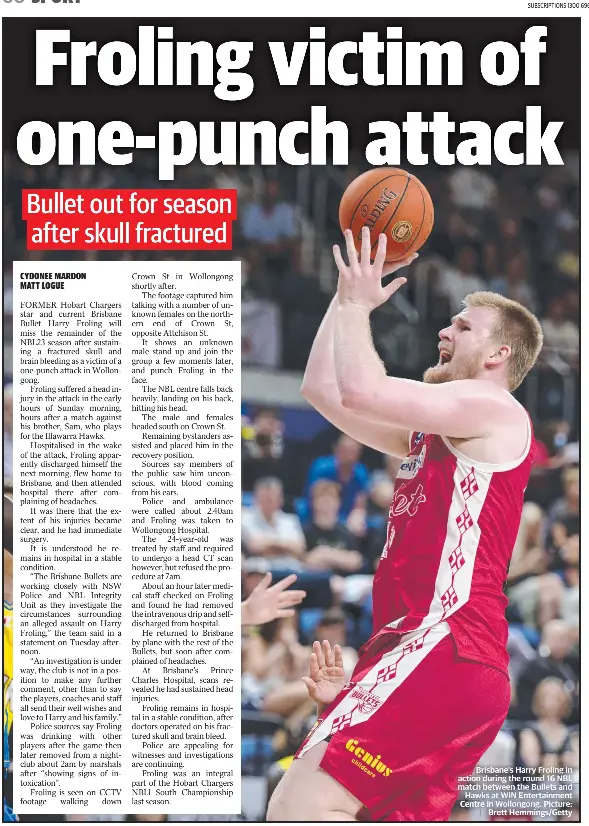 Froling victim of one-punch attack - PressReader