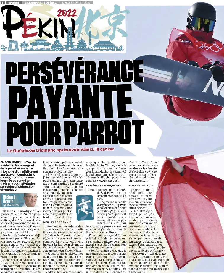PERSÉVÉRAN­CE PAYANTE POUR PARROT - PressReader