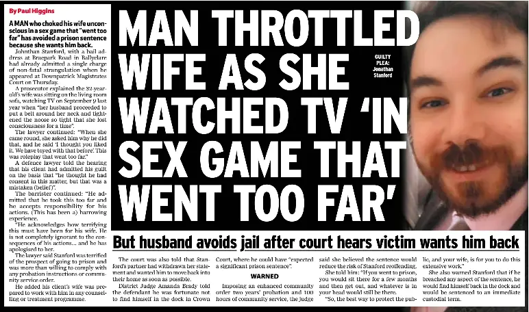 MAN THROTTLED WIFE AS SHE WATCHED TV ‘IN SEX GAME THAT WENT TOO FAR’ - PressReader