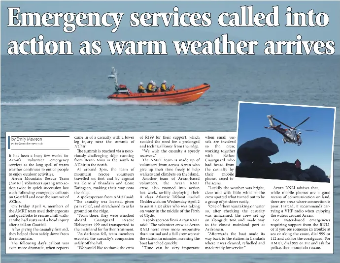 Emergency services called into action as warm weather arrives - PressReader