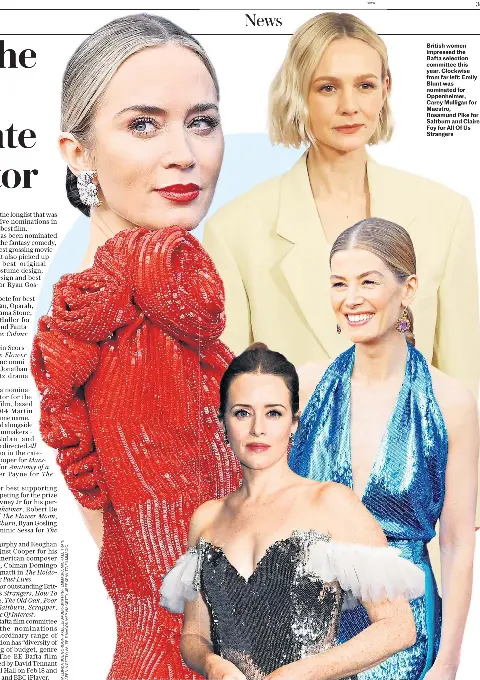 No British actors nominated by Bafta - PressReader