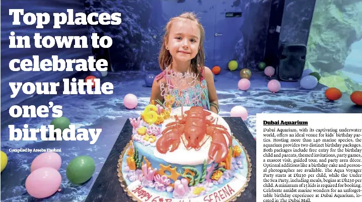 Top places in town to celebrate your little one’s birthday - PressReader