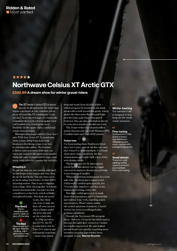 Northwave Celsius XT Arctic GTX A dream shoe for winter gravel riders ...
