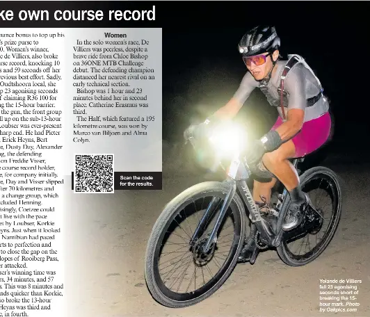 De Villiers broke own course record - PressReader