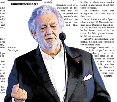Placido Domingo faces new accusation­s of misconduct - PressReader