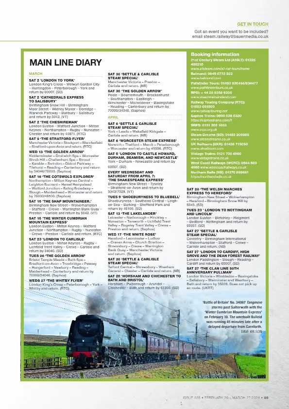 MAIN LINE DIARY - PressReader