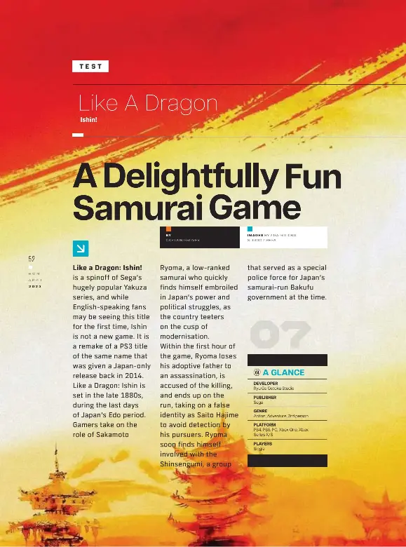 A Delightful­ly Fun Samurai Game - PressReader