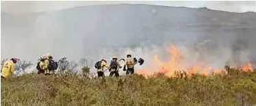 Strong winds fanning Highlands fire - PressReader