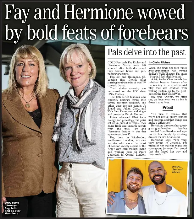 Fay and Hermione wowed by bold feats of forebears - PressReader