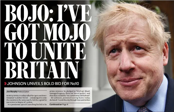 BOJO: I’VE GOT MOJO TO UNITE BRITAIN - PressReader