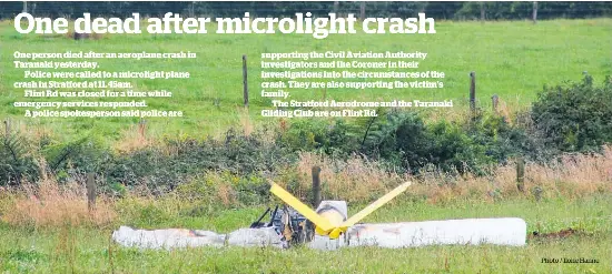 One dead after microlight crash - PressReader