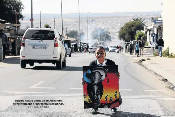 Boipelo tells relatable stories through paintings - PressReader