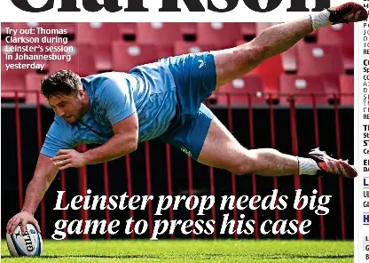 Crunch time for Clarkson - PressReader