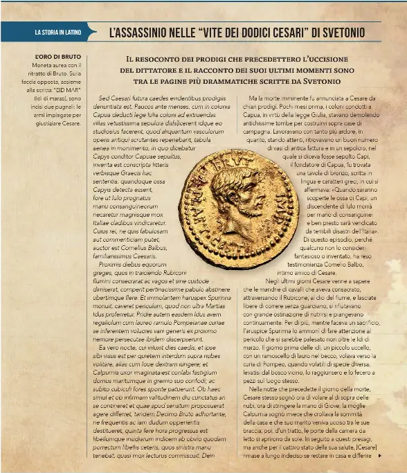 L’ASSASSINIO Nelle “Vite dei dodici cesari” di Svetonio - PressReader