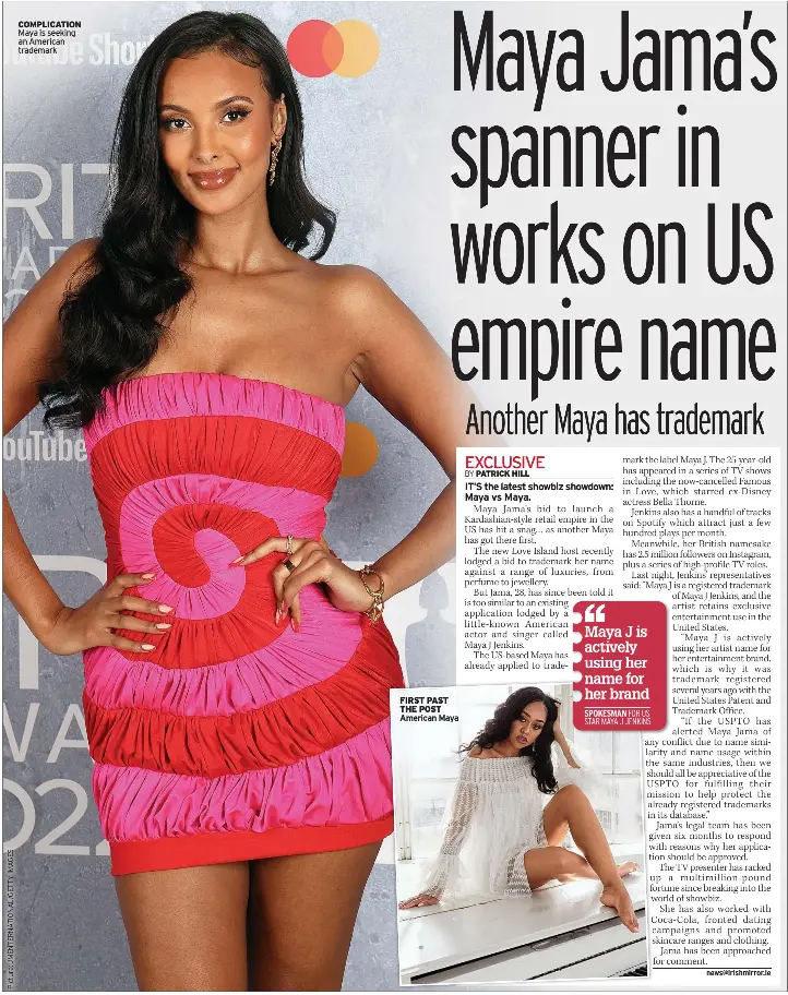 Maya Jama’s spanner in works on US empire name - PressReader