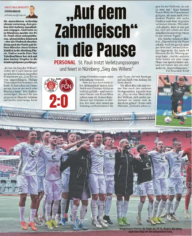 „Auf dem Zahnfleisc­h“in die Pause - PressReader