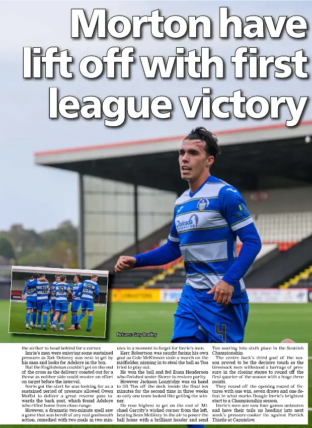 Morton have li o with first league victory - PressReader