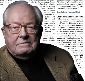 Jean-Marie Le Pen avait-il perdu son oeil à Hyères ? - PressReader
