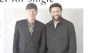Sting, Shaggy back together for single - PressReader