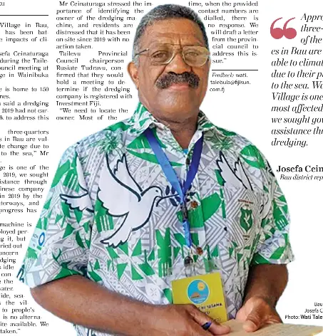 Seawater intrusion affects village - PressReader