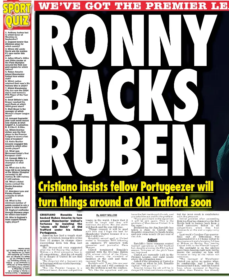 RONNY BACKS RUBEN - PressReader