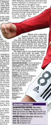 United brush off fan mutiny to close in on top-four finish - PressReader