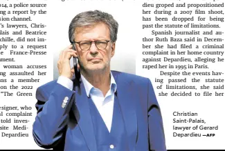 FRENCH ACTOR DEPARDIEU HELD FOR QUESTIONIN­G OVER ALLEGED SEXUAL ASSAULT–SOURCE - PressReader