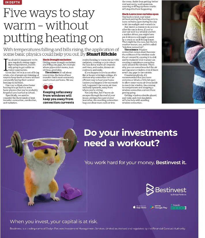 Five ways to stay warm – without putting heating on - PressReader