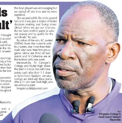 KC’s Reynolds hails ‘big result’ - PressReader