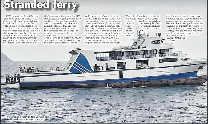 Stranded ferry - PressReader