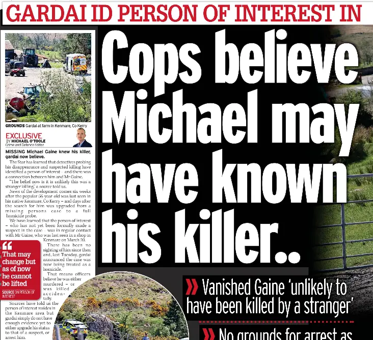 Cops believe Michael may have known his killer.. - PressReader