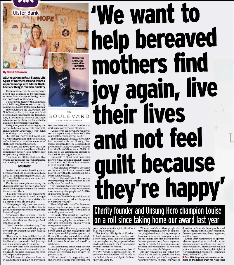 ‘We want to help bereaved mothers find joy again, live their lives and not feel guilt because ...