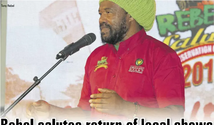 Rebel salutes return of local shows - PressReader