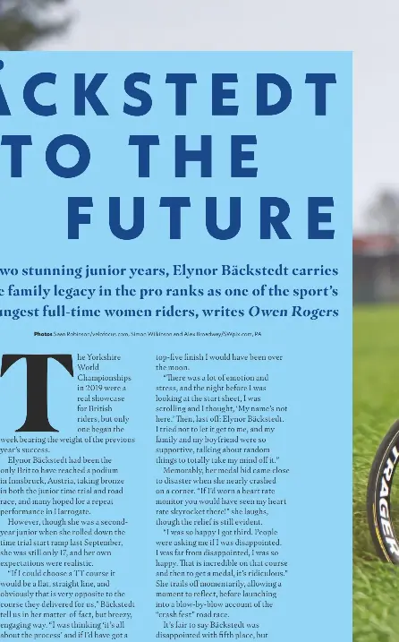 Arrested developmen­t: What next for Elynor Bäckstedt? - PressReader