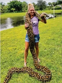 Homecoming queen turns python hunter - PressReader