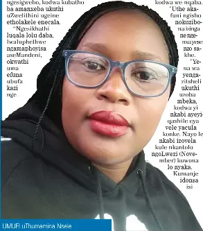 Uzobhadla ejele owakha itulo lokubulala unina wezingane - PressReader