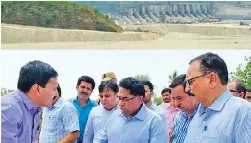 J&K, Punjab Officials Inspect Progress On Shahpur Kandi Dam Project ...