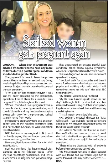 Sterilised woman gets pregnant again - PressReader