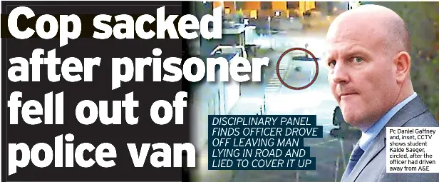 Cop sacked after prisoner fell out of police van - PressReader