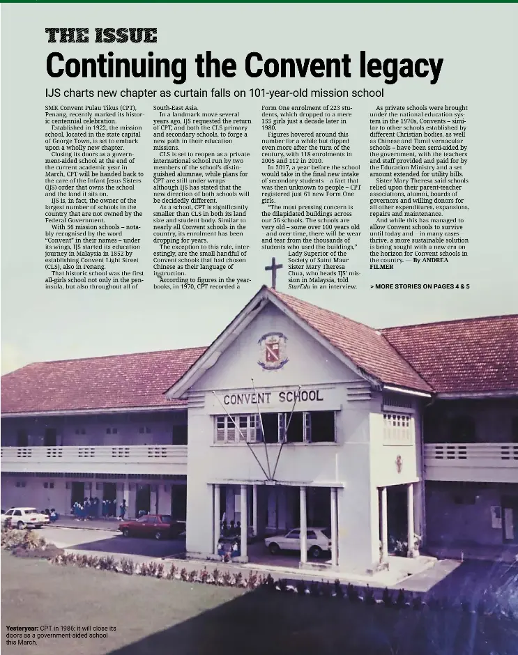 Continuing the Convent legacy - PressReader
