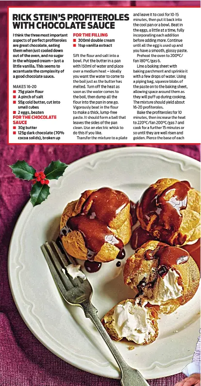 RICK STEIN’S PROFITEROL­ES WITH CHOCOLATE SAUCE - PressReader